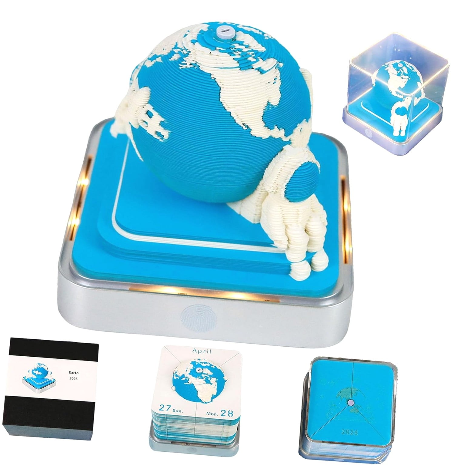 Myst Design Time Piece Calendar 2026 3D Memo Pad Desk Calendar Tear ...