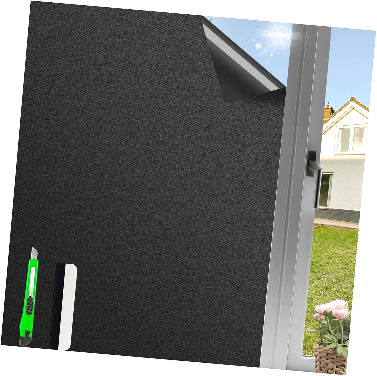 Myst Design Total Window Privacy Film, Film Privacy Control ling Film Outside Cover, Removable ...