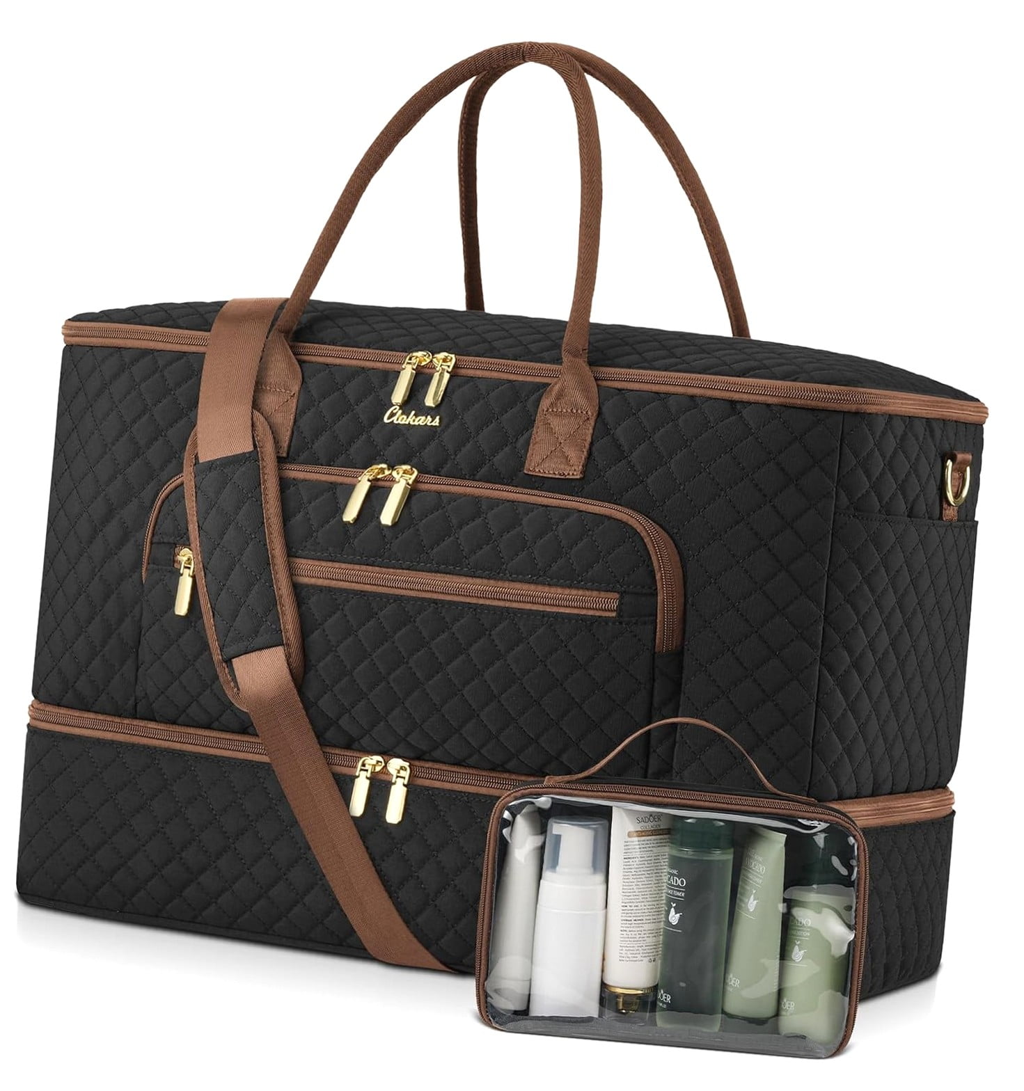 Myst Design Travel Duffle Bag, Open Large Weekender Bag for with Shoe ...