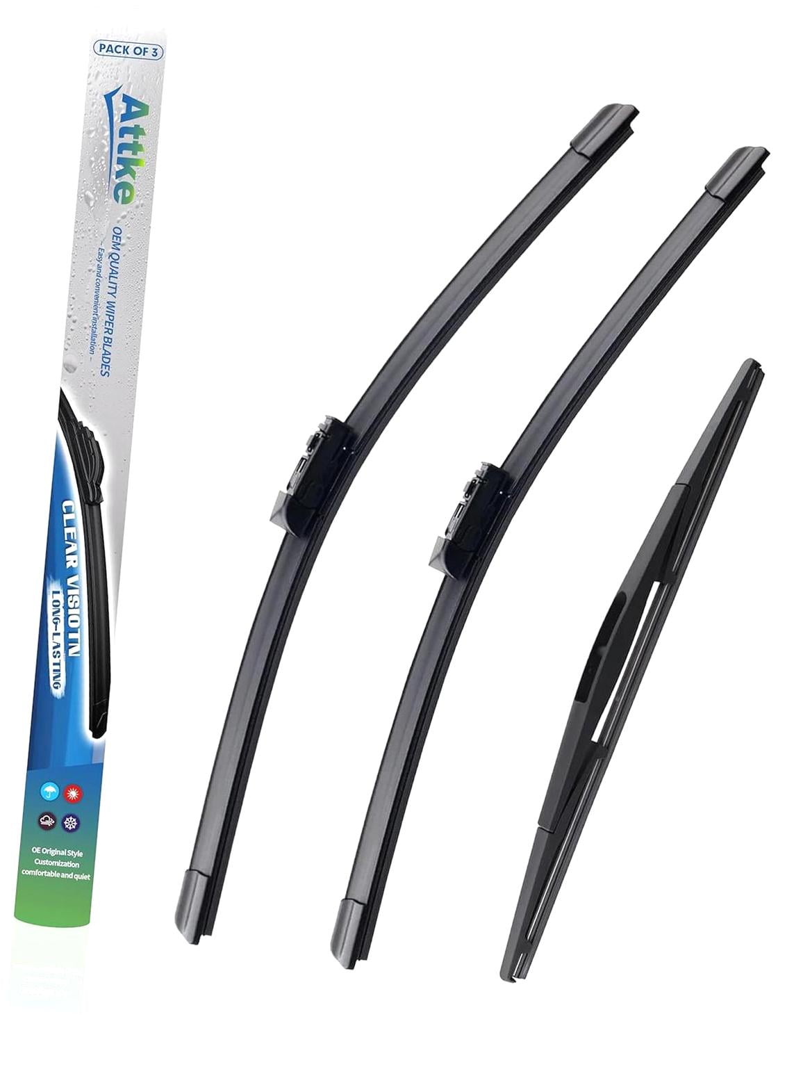 Myst Design Trio of Wipers: 26" + 16" Front and 12" Rear Blades for ...