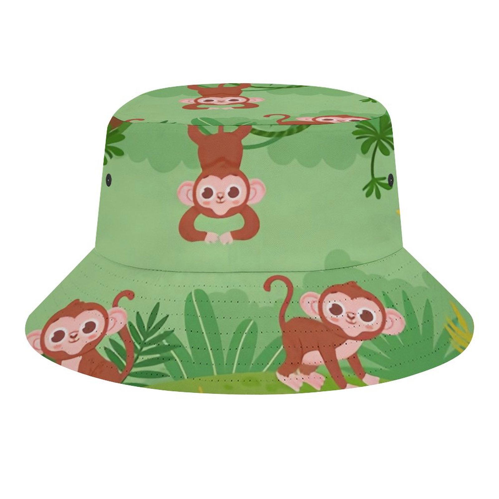 Myst Design Unisex Bucket Hat for Women Men, Monkey Cute Monkeys ...