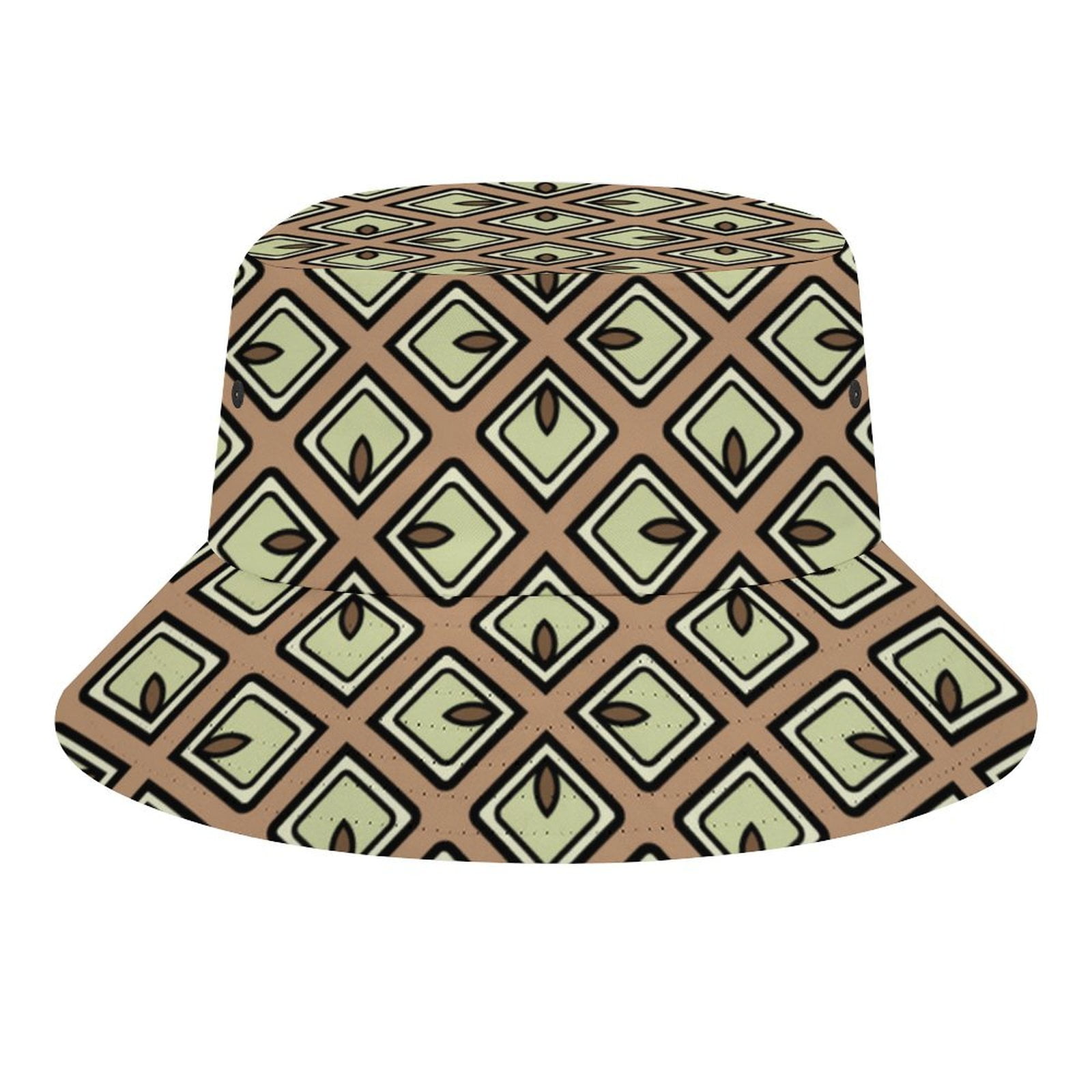 Myst Design Unisex Bucket Hat for Women Men, Pattern Geometric Summer ...