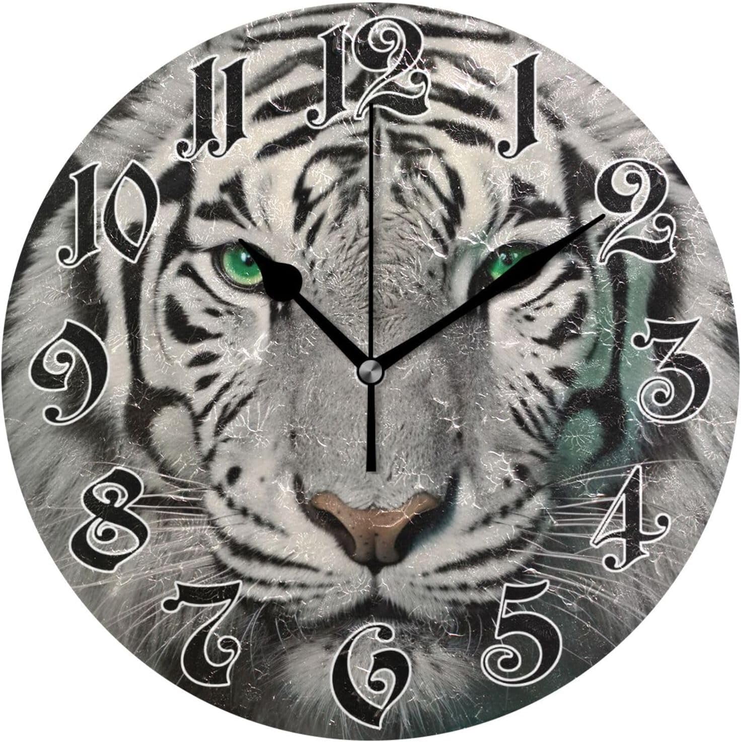 Myst Design Wall Clock - Silent Non-Ticking, Battery Operated, 10 Inch ...