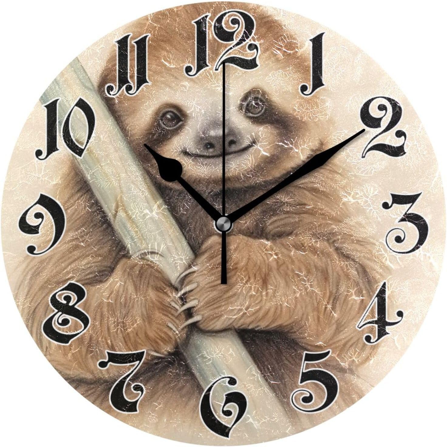 Myst Design Wall Clock - Silent Non-Ticking, Battery Operated, 10 Inch ...