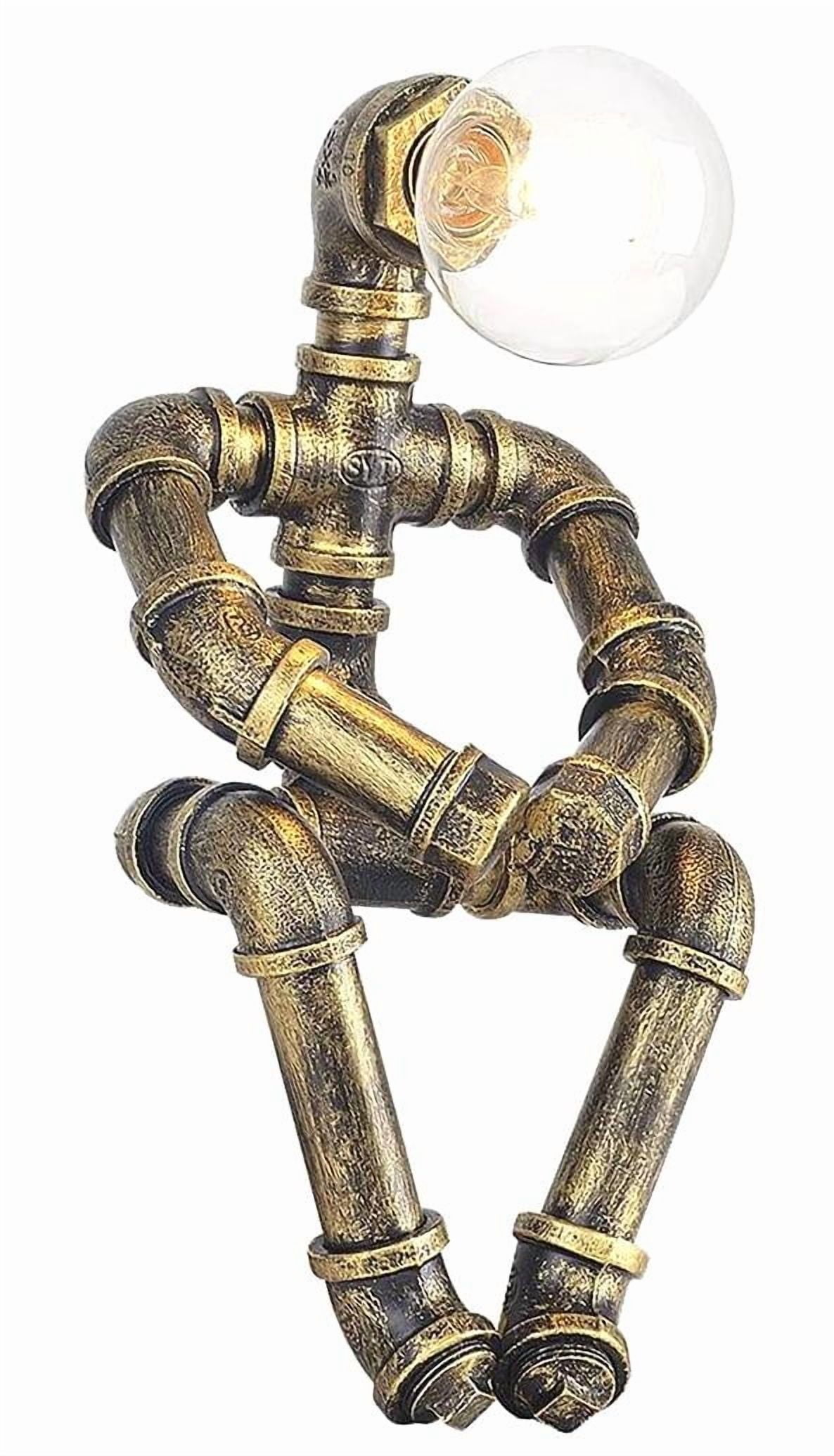 Myst Design Water Pipe Robot Style- Industrial Desk Lamp- Steampunk ...