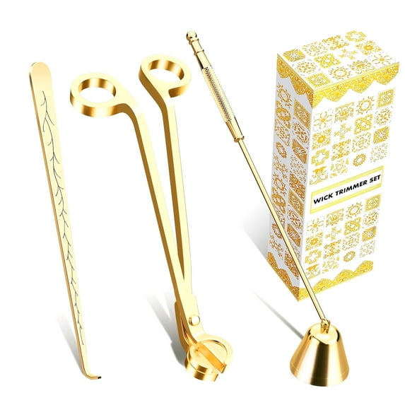 Myst Design Wick , Snuffer and Wick Dipper Accessory Set, 3 in 1 Kit ...
