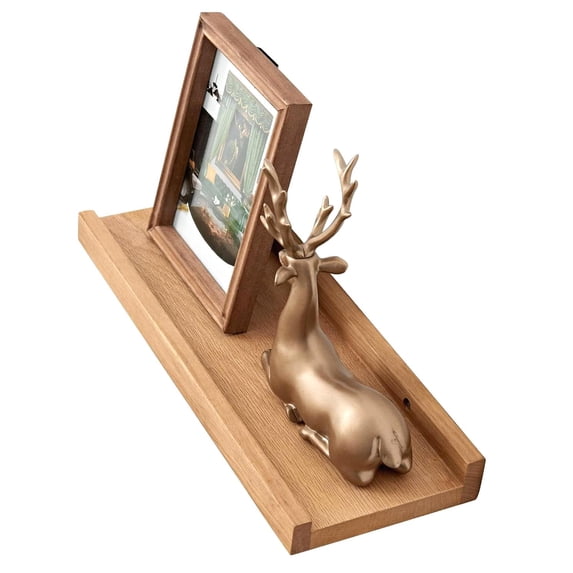 Myst Design Wood Wall Mounted Display Picture Ledge Office Living Room ...