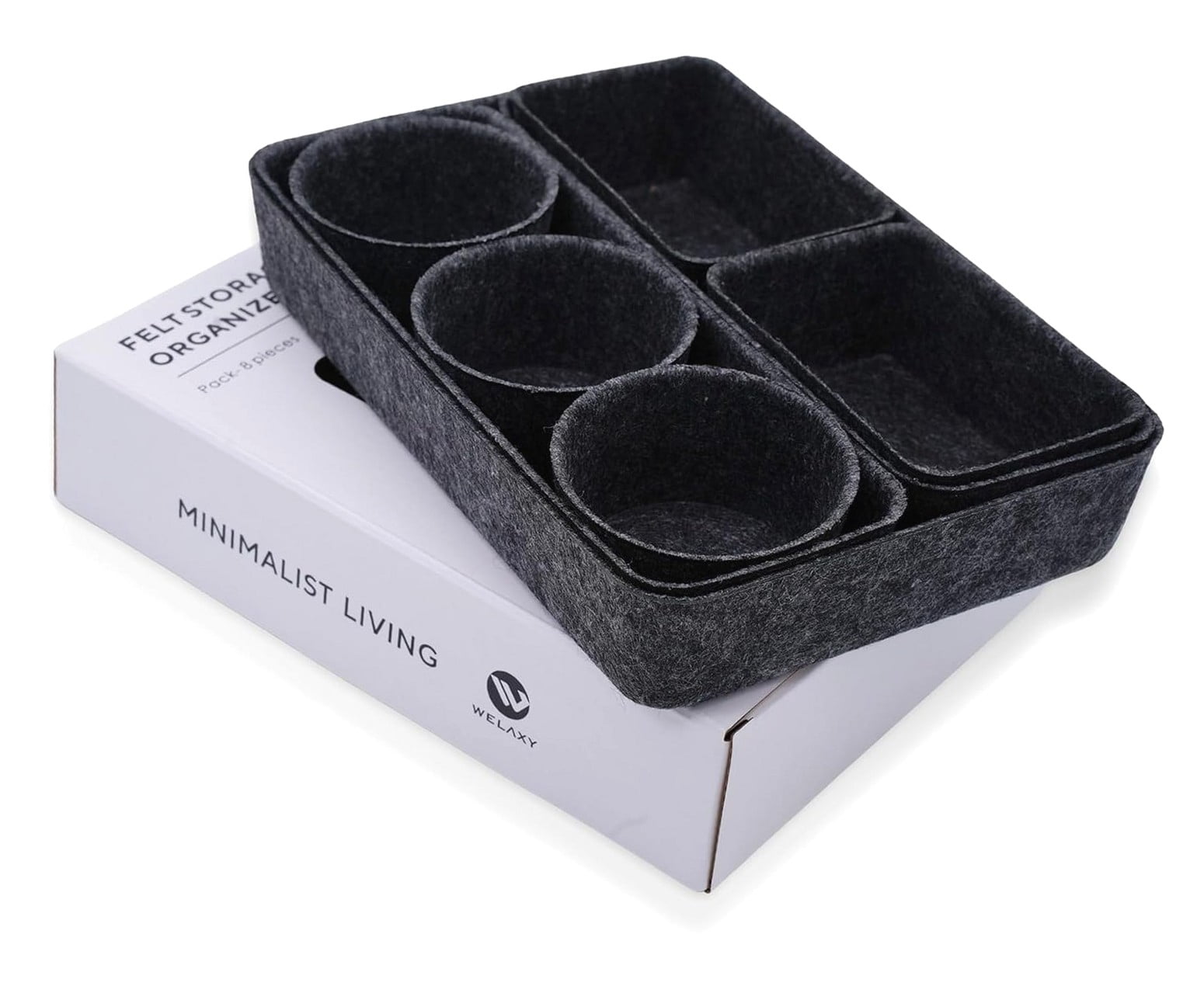 Myst Design office desk drawer organizer tray felt Storage Bin for ...