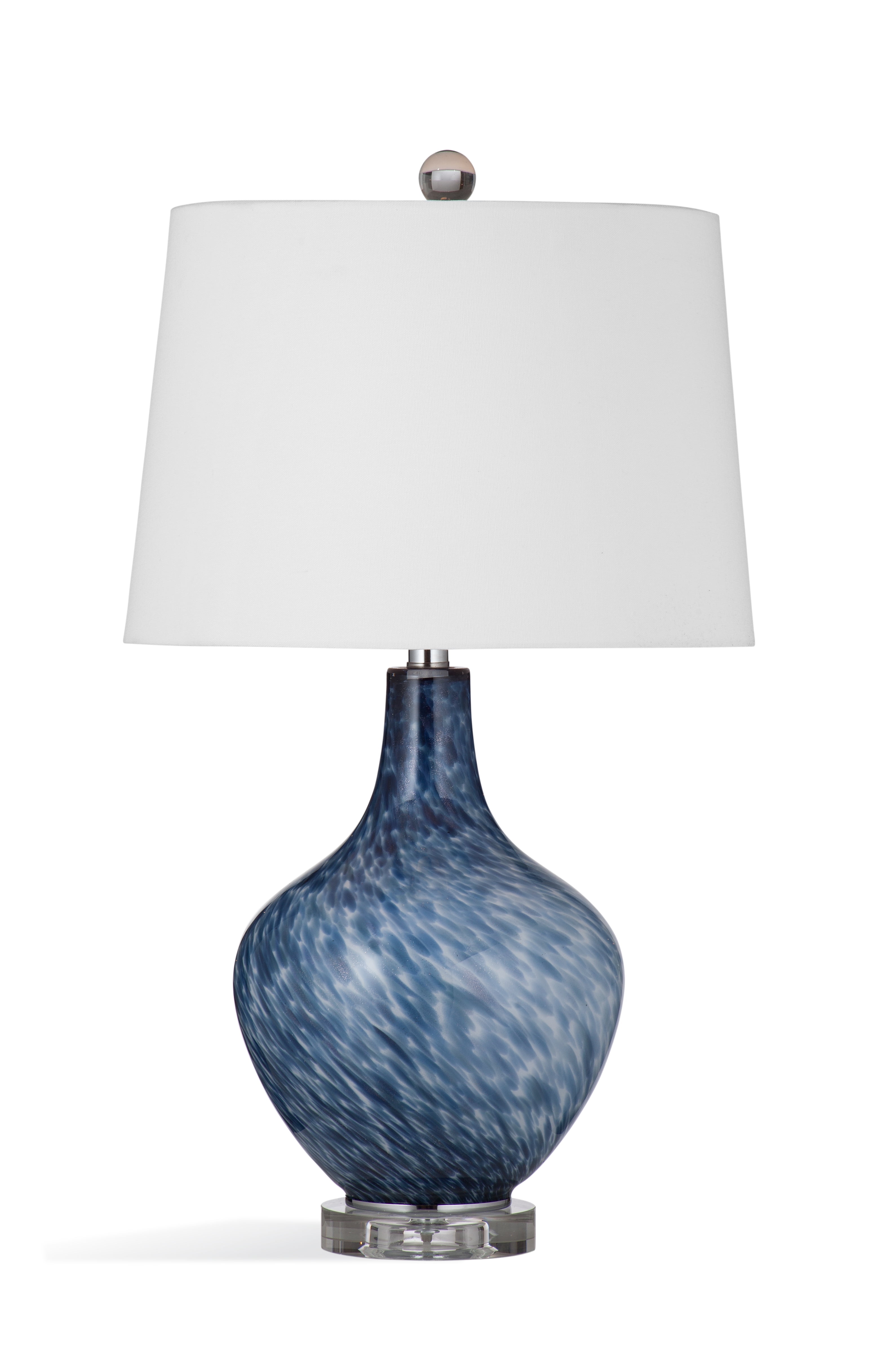 Myst Table Lamp in Blue and White Art Glass - Walmart.com