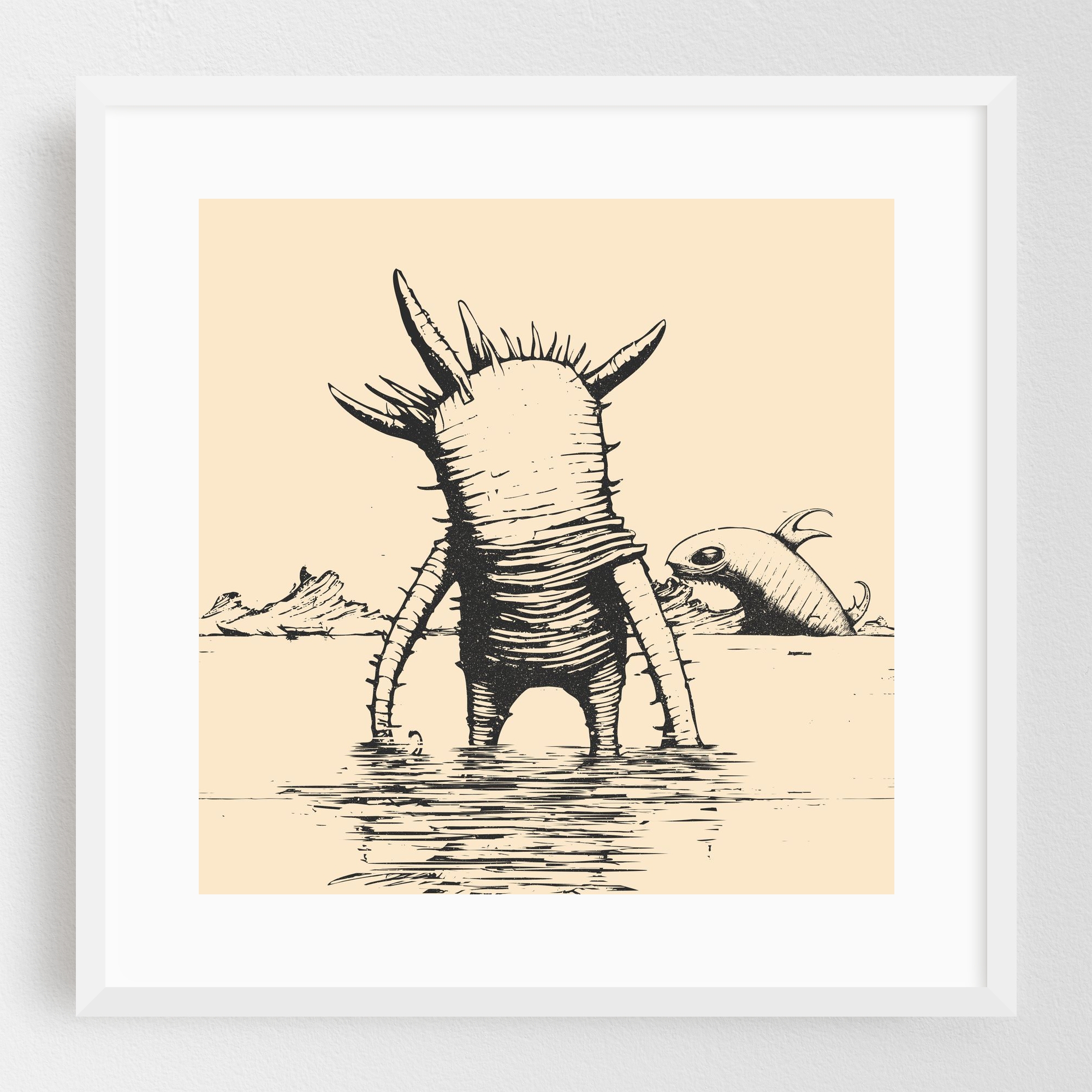Mysteries of the Sea beach - Illustration Surrealism Fantasy Sci-Fi ...