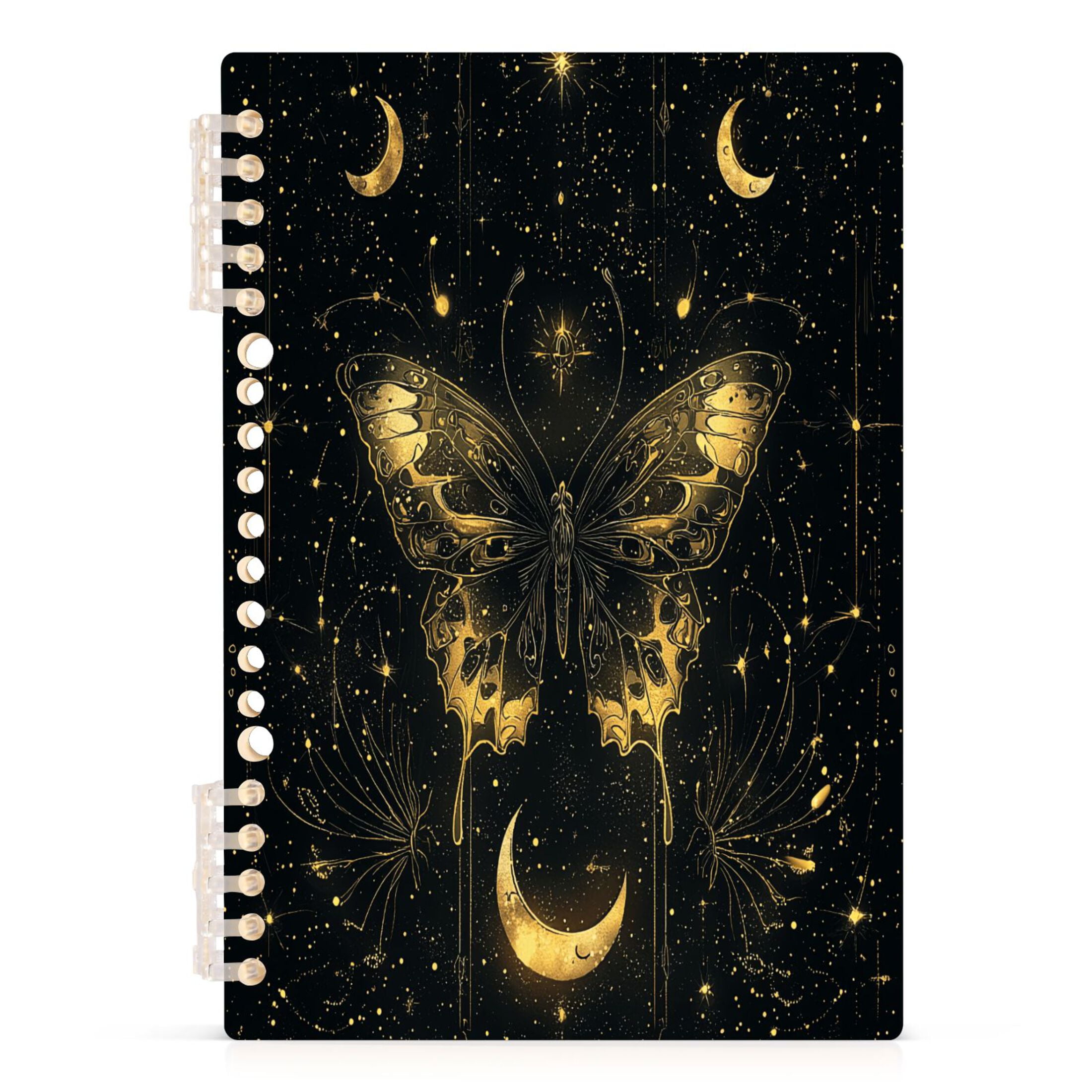 Mysterious Butterflies and Moon Notebooks 1-subject Journal 60 Sheets ...