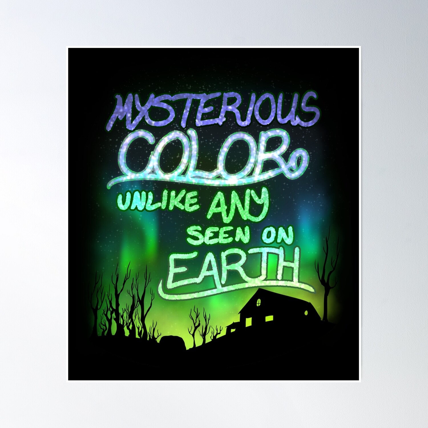 Mysterious Color Unlike Any Seen On Earth Poster Wall Art, Modern Wall ...