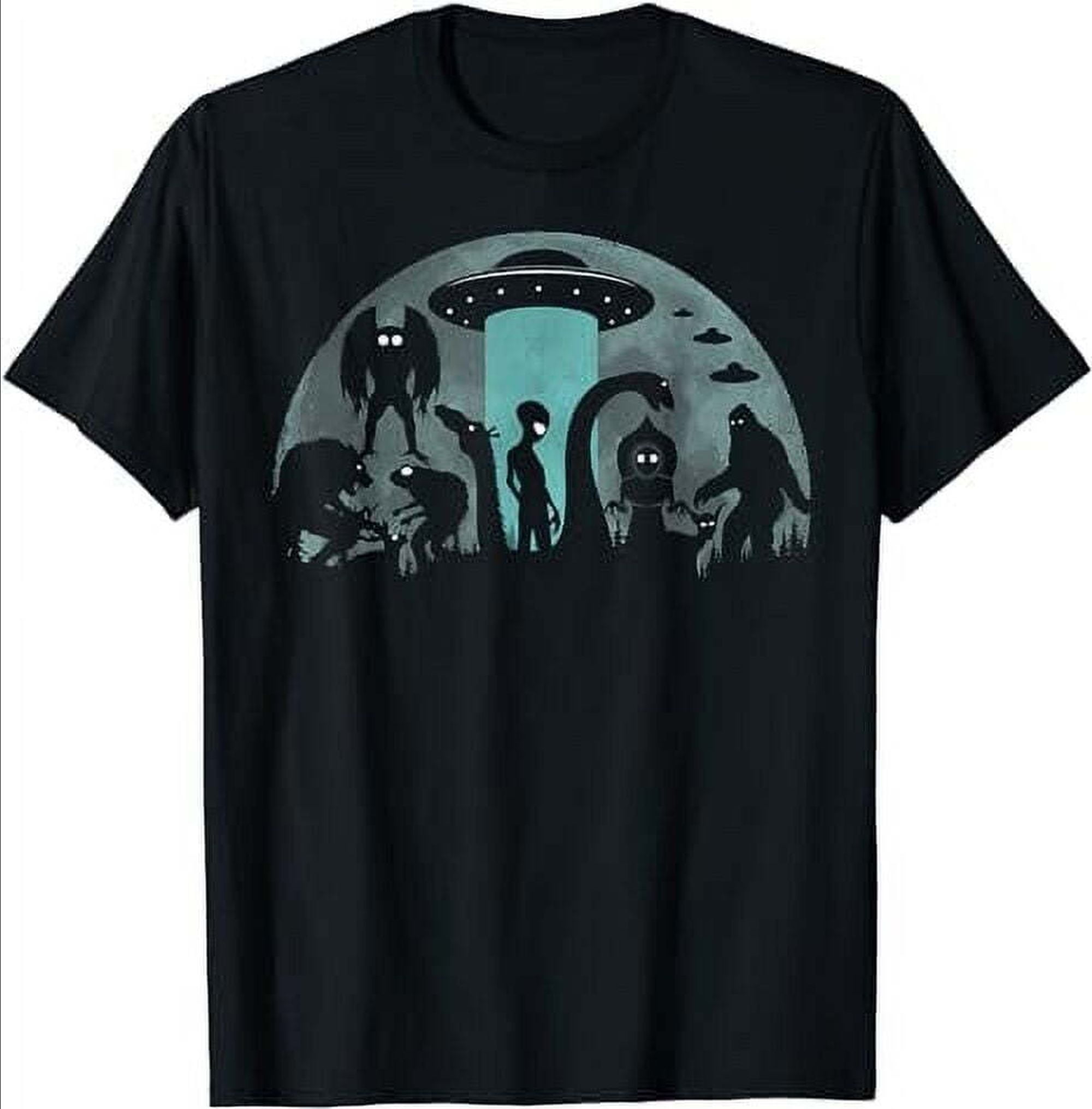 Mysterious Creatures Cryptid Tee: Featuring Bigfoot, UFOs, Loch Ness ...