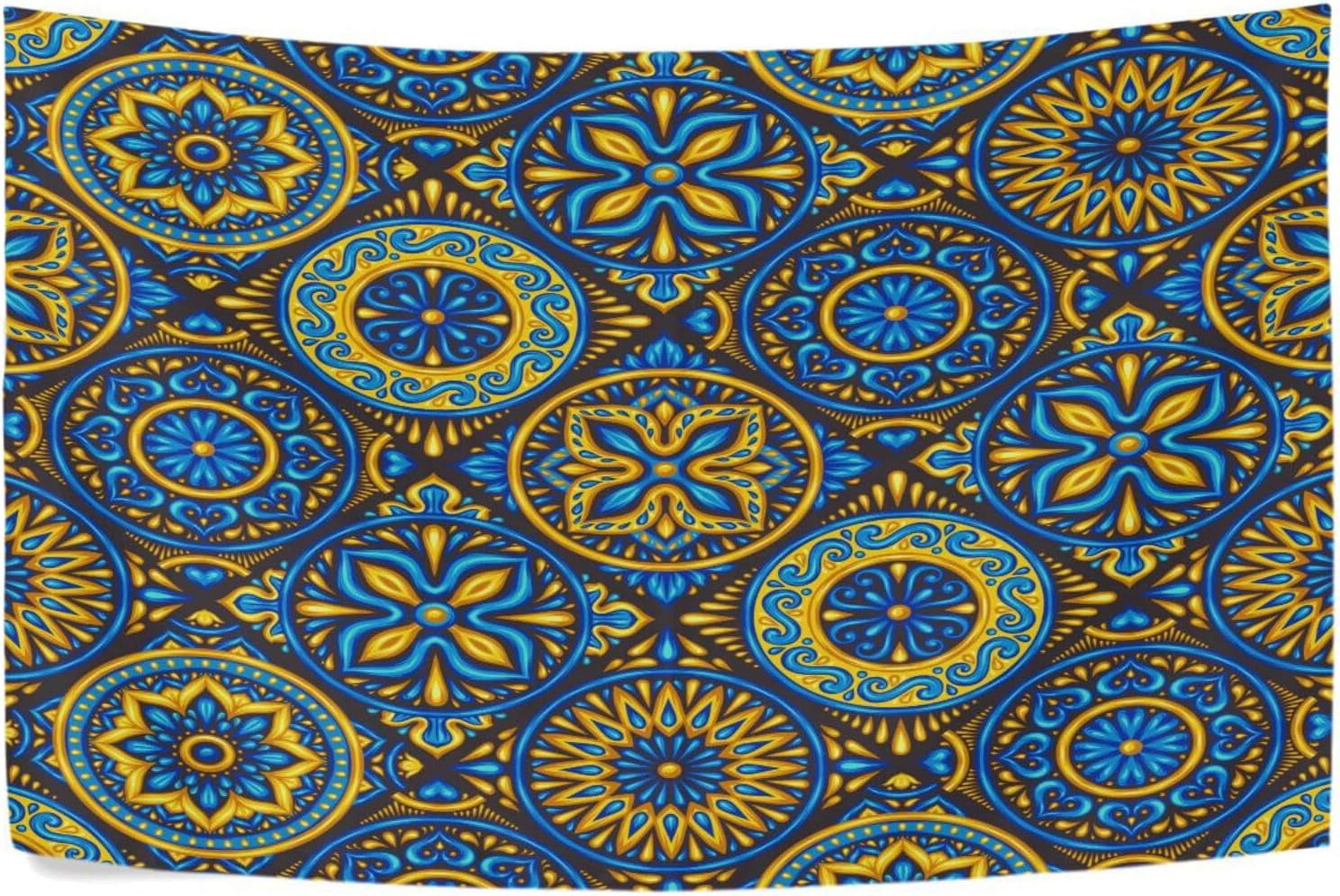 Mysterious Flower Pattern Tapestry Wall Hanging Tapestries Happy ...