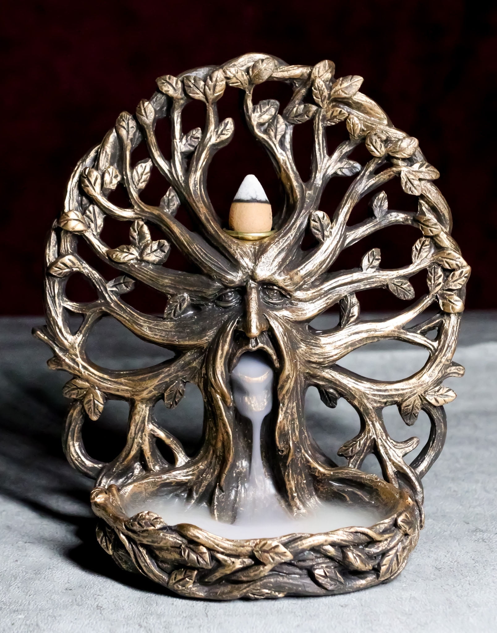 Mysterious Forest Celtic Greenman Dryad Tree Of Life Backflow Incense ...