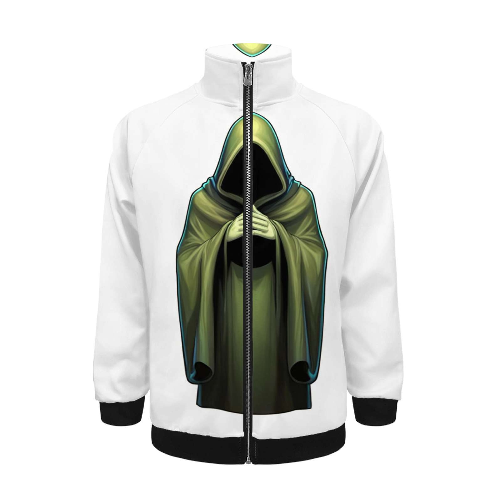 Mysterious Hooded Cloak Jacket Men's Street Cool Long Sleeves Coat ...