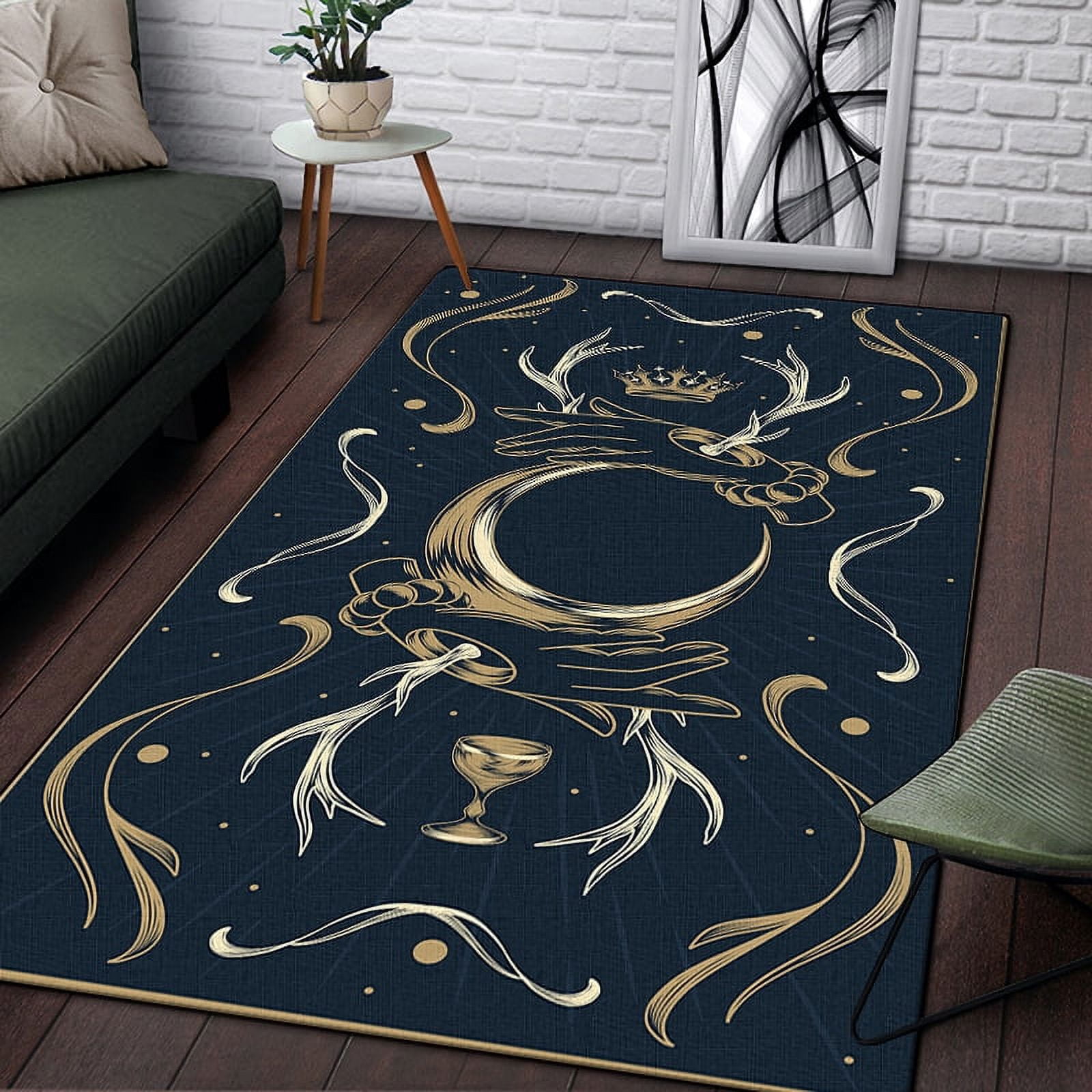 Mysterious Symbol Tarot Carpet Divination Mat Rugs for Bedroom Prayer ...