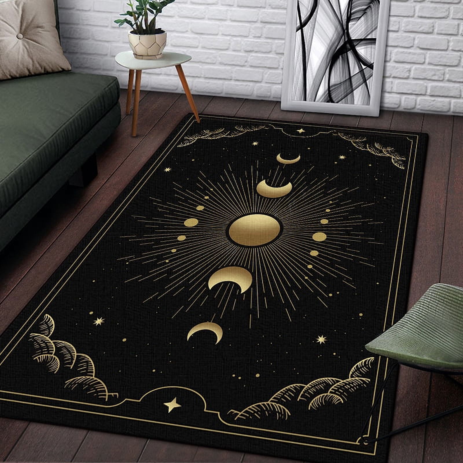 Mysterious Symbol Tarot Carpet Divination Mat Rugs for Bedroom Prayer ...