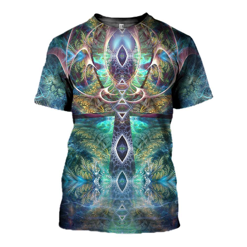 Mysterious Symbols New Fashion Trippy T-shirt Glow in the Dark 3D ...
