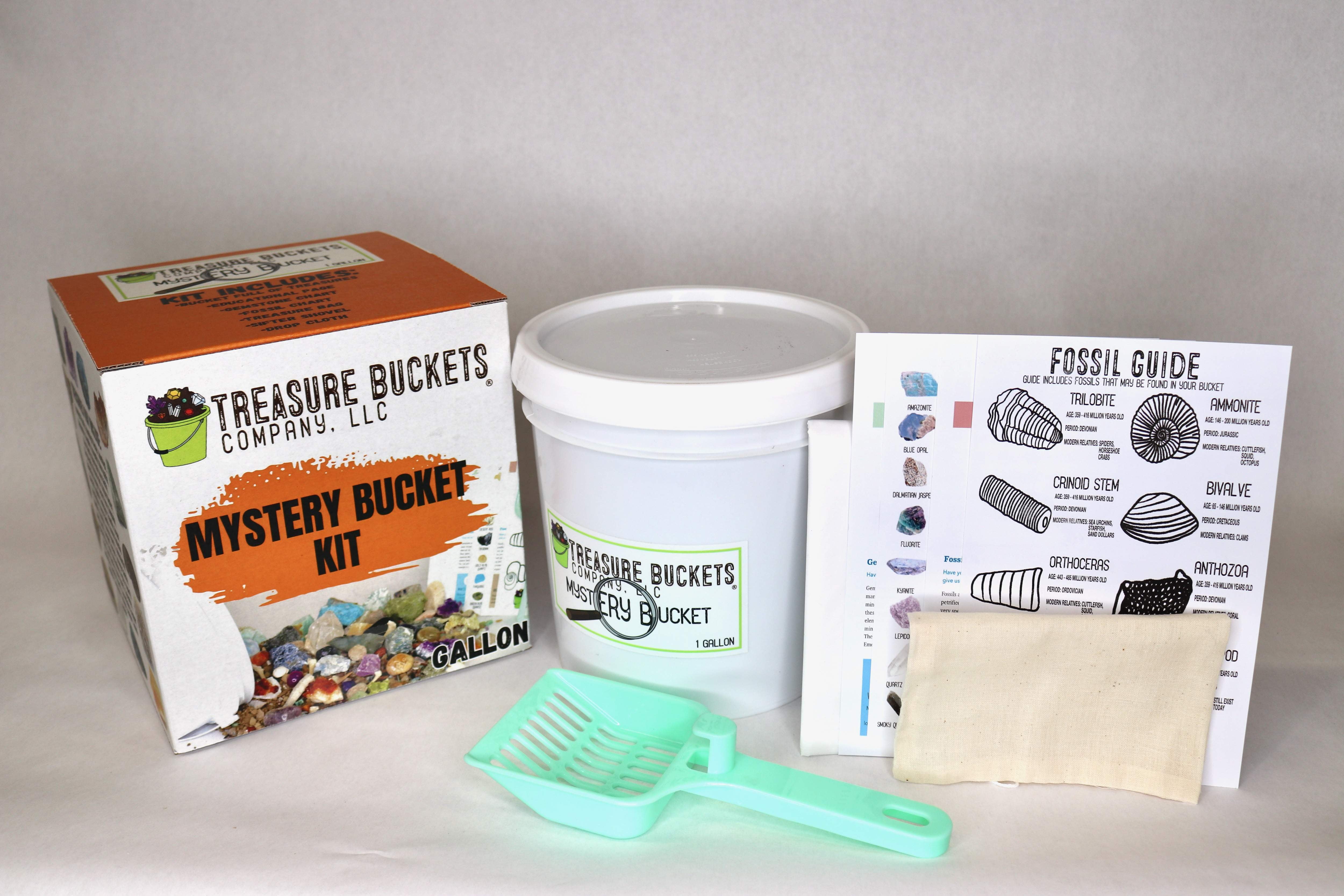 Mystery Bucket Kit - Gallon (Gemstones, Fossils & More) - Walmart.com