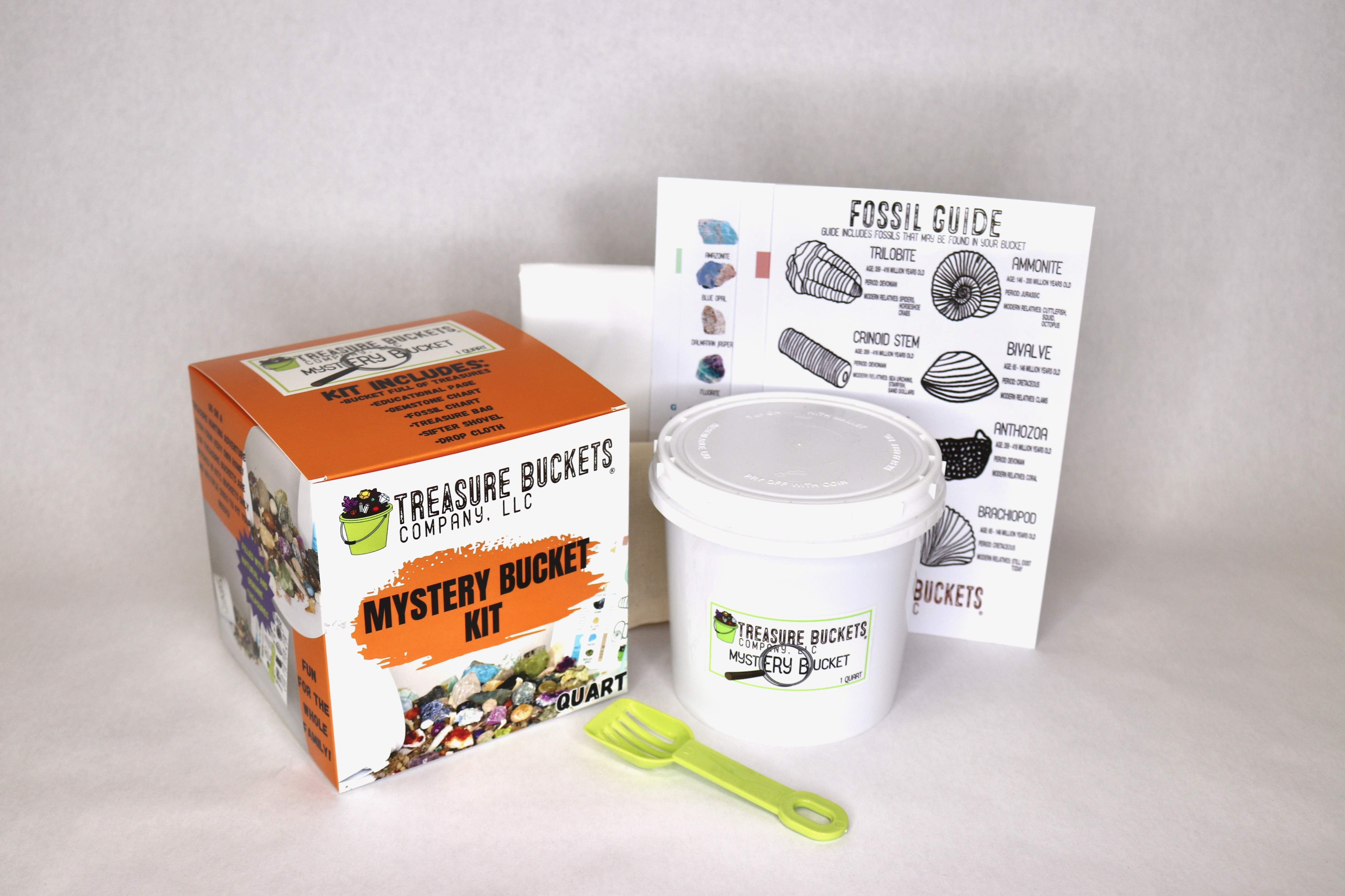 Mystery Bucket Kit - Quart (Gemstones, Fossils & More) - Walmart.com