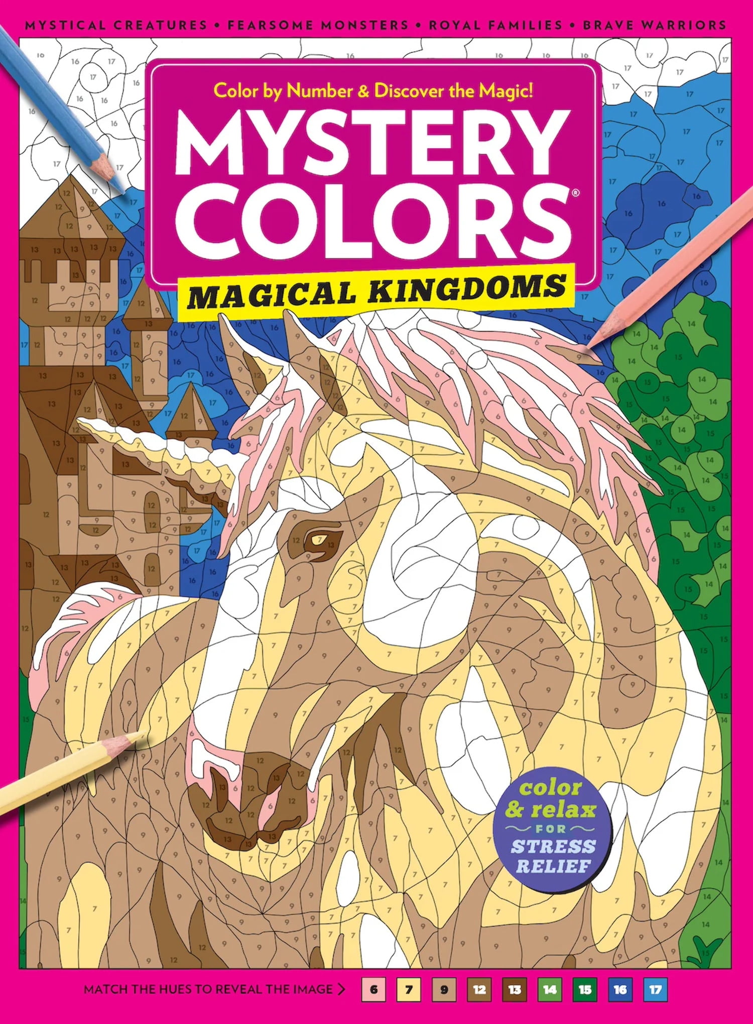Mystery Colors - Magical Kingdom: Color By Number, Guess You're Drawing ...