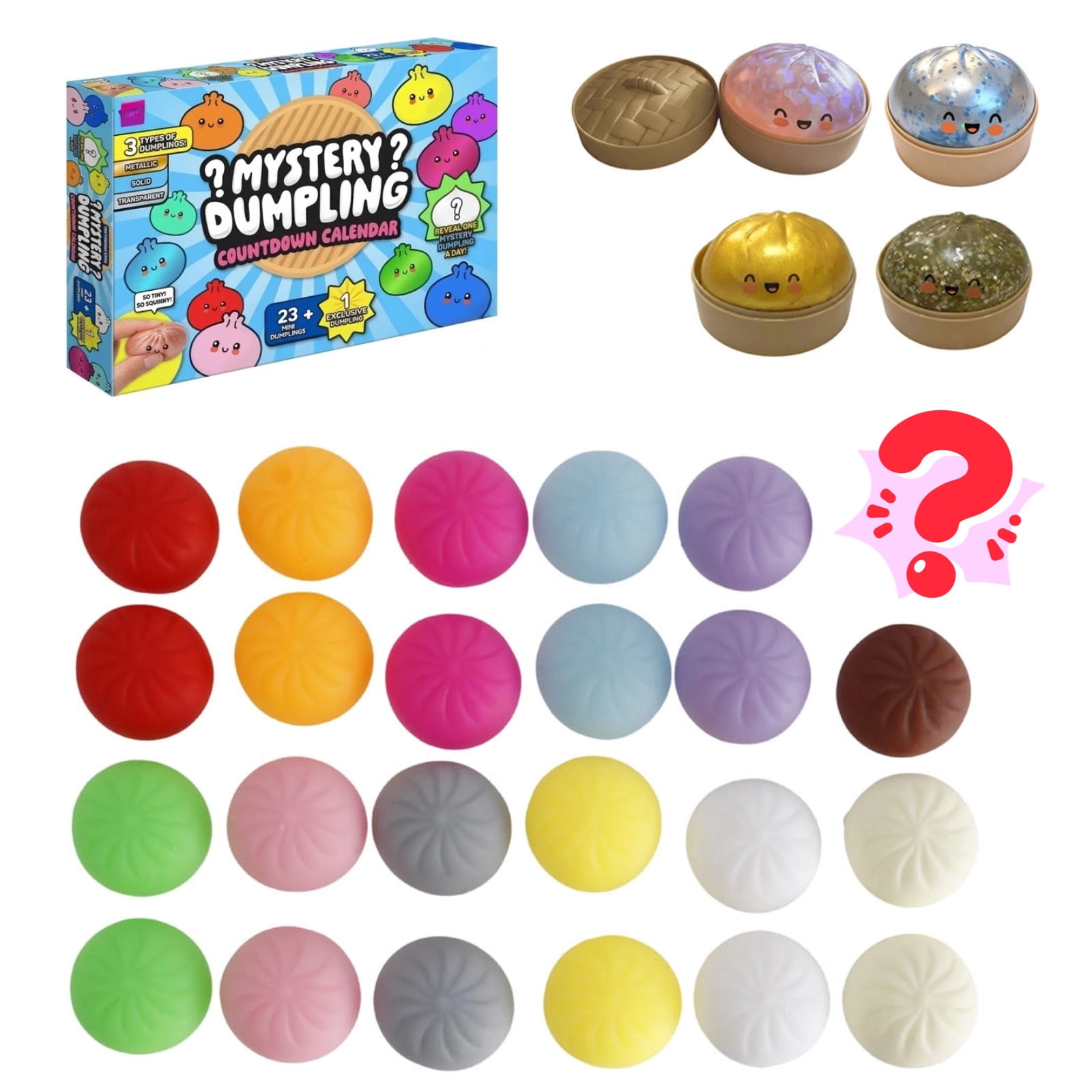 Mystery Dumpling Advent Countdown Calendar, 2026 New Squishing Bun ...