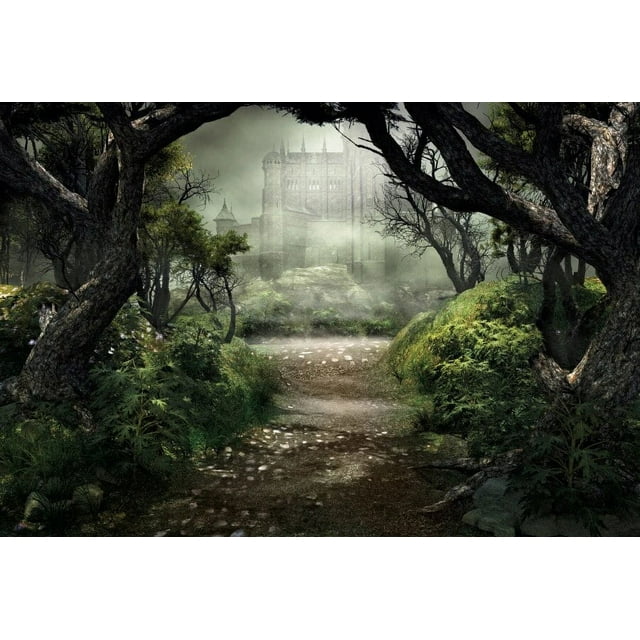 Mystery Forest Castle Photocall Photography Backdrop Jungle Adventure ...
