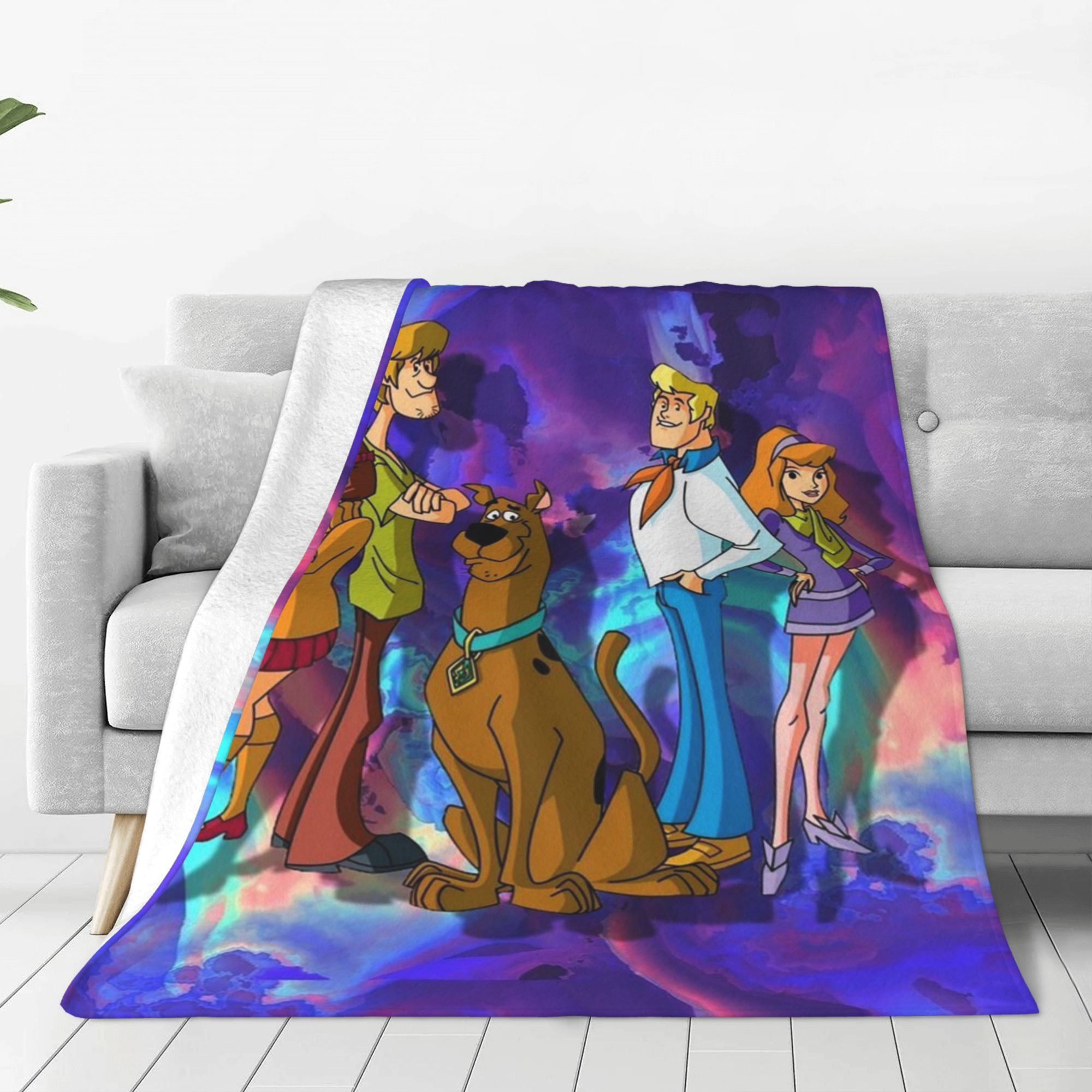 Mystery Machine Scooby Doo Soft Lightweight Bed Blankets Plush Fuzzy ...