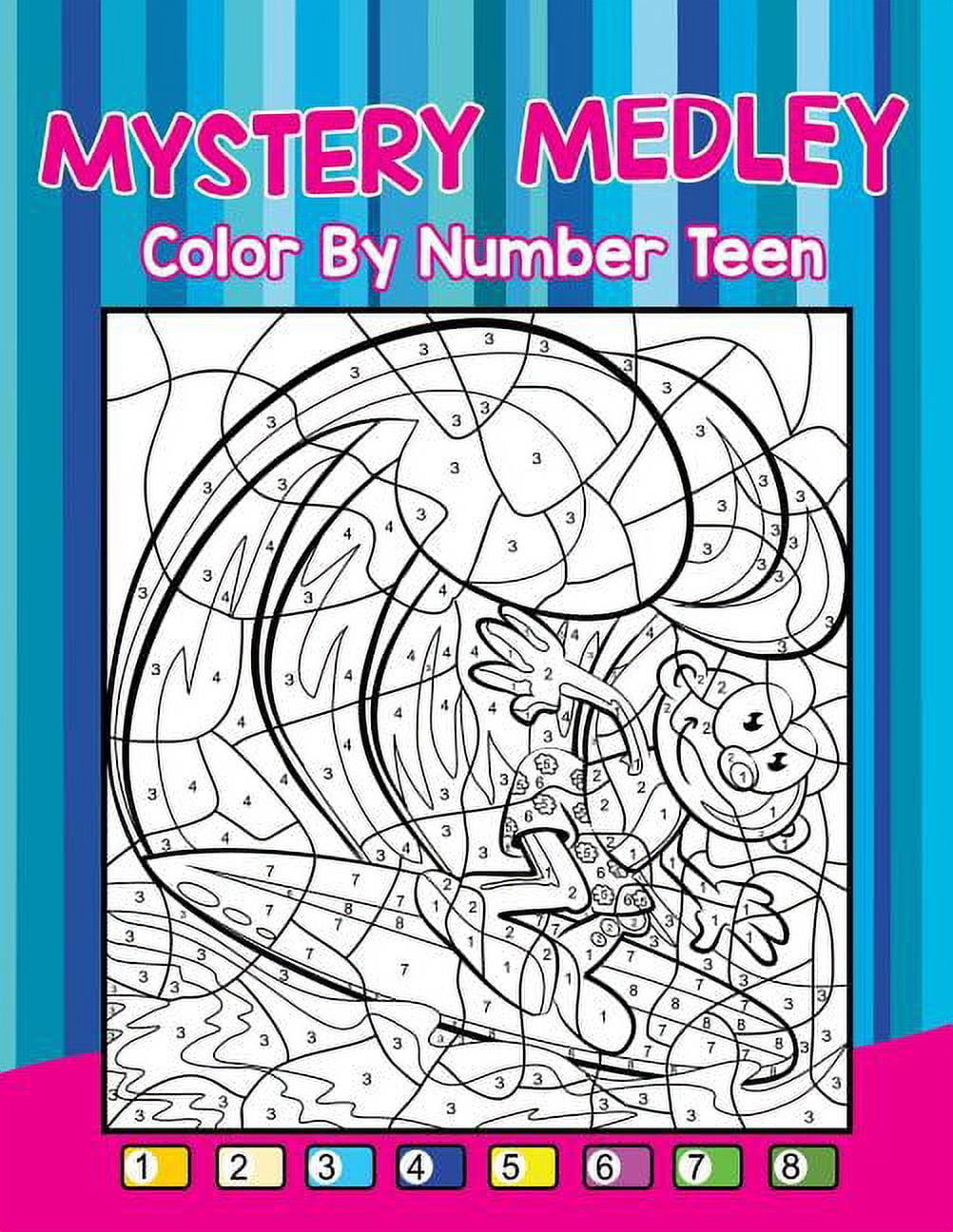 Mystery Medley: Color By Number Teen (Paperback) - Walmart.com