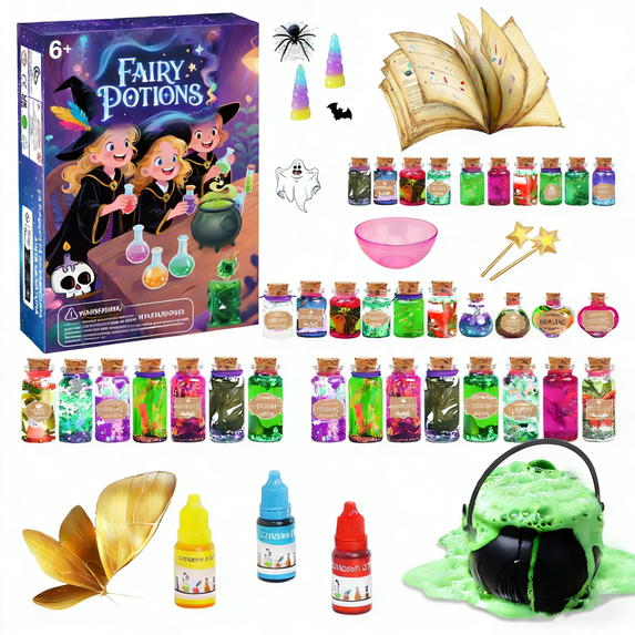 Mystery Potion Craft Kit for Kids, Mix 20 Magic Wizard Potion, Creative ...