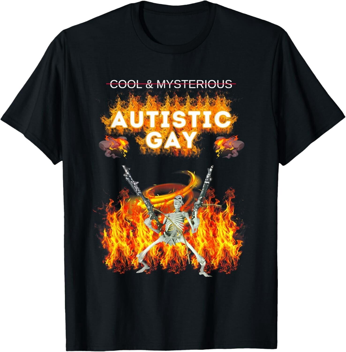 Mystery Skeleton Era Shirt, Gen Z Energy Humor Graphic Tee - Walmart.com