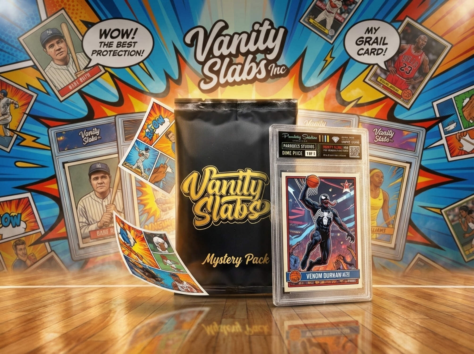 Vanity Slabs Collectible Original Art Card Mystery Pack, Encapsulated ...