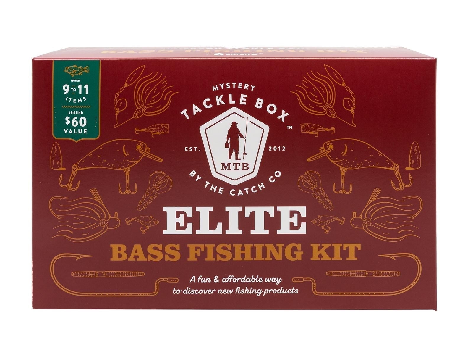 Mystery Tackle Box Elite Bass Fishing Lure Kit - Lead Free - Walmart.com