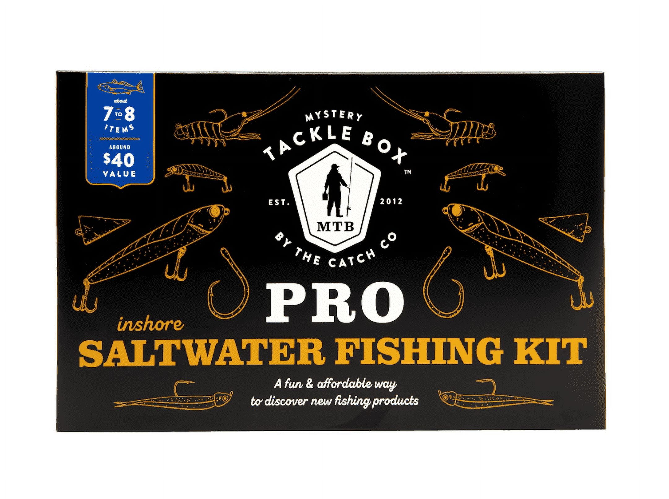 Mystery Tackle Box Pro Saltwater Fishing Kit, Redfish, Trout, Snook ...