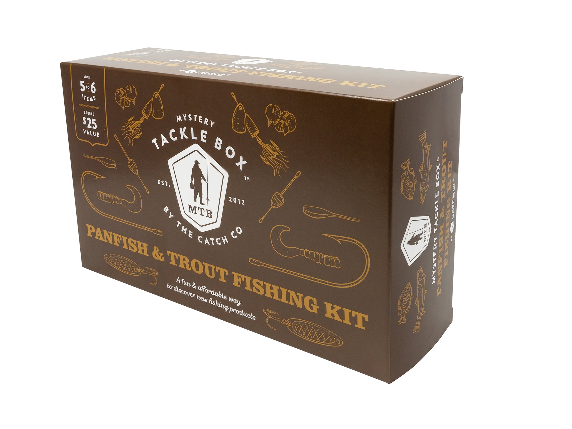 Mystery Tackle Box Regular Panfish & Trout Fishing Kit, Non-Lead ...
