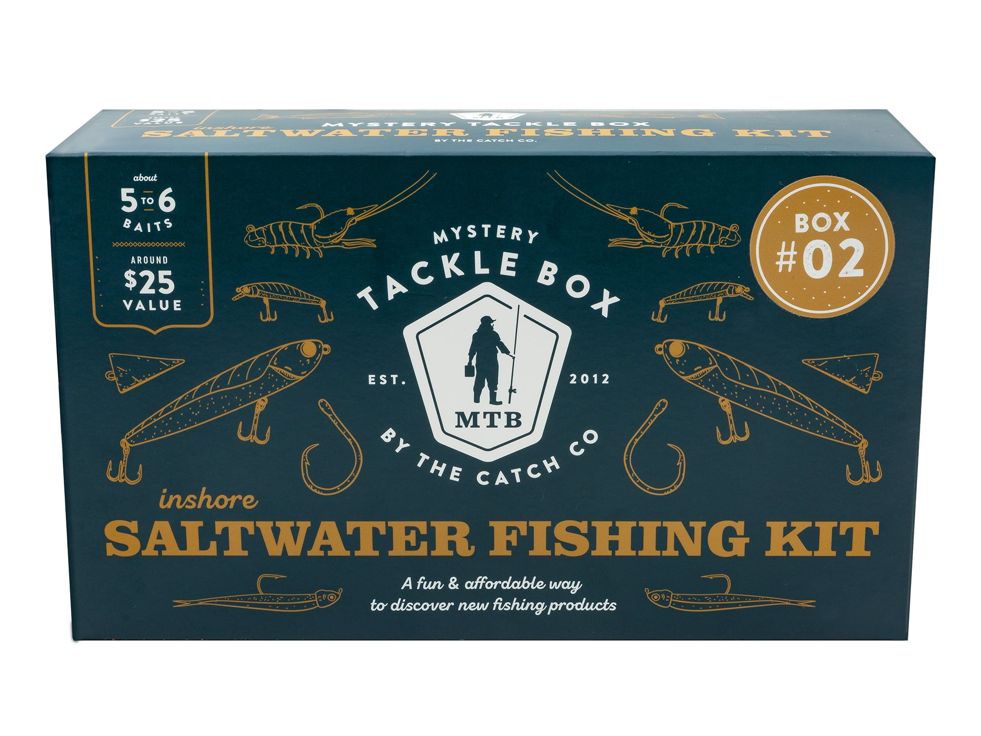 Mystery Tackle Box Regular Saltwater Fishing Lure Kit, Non-Lead ...