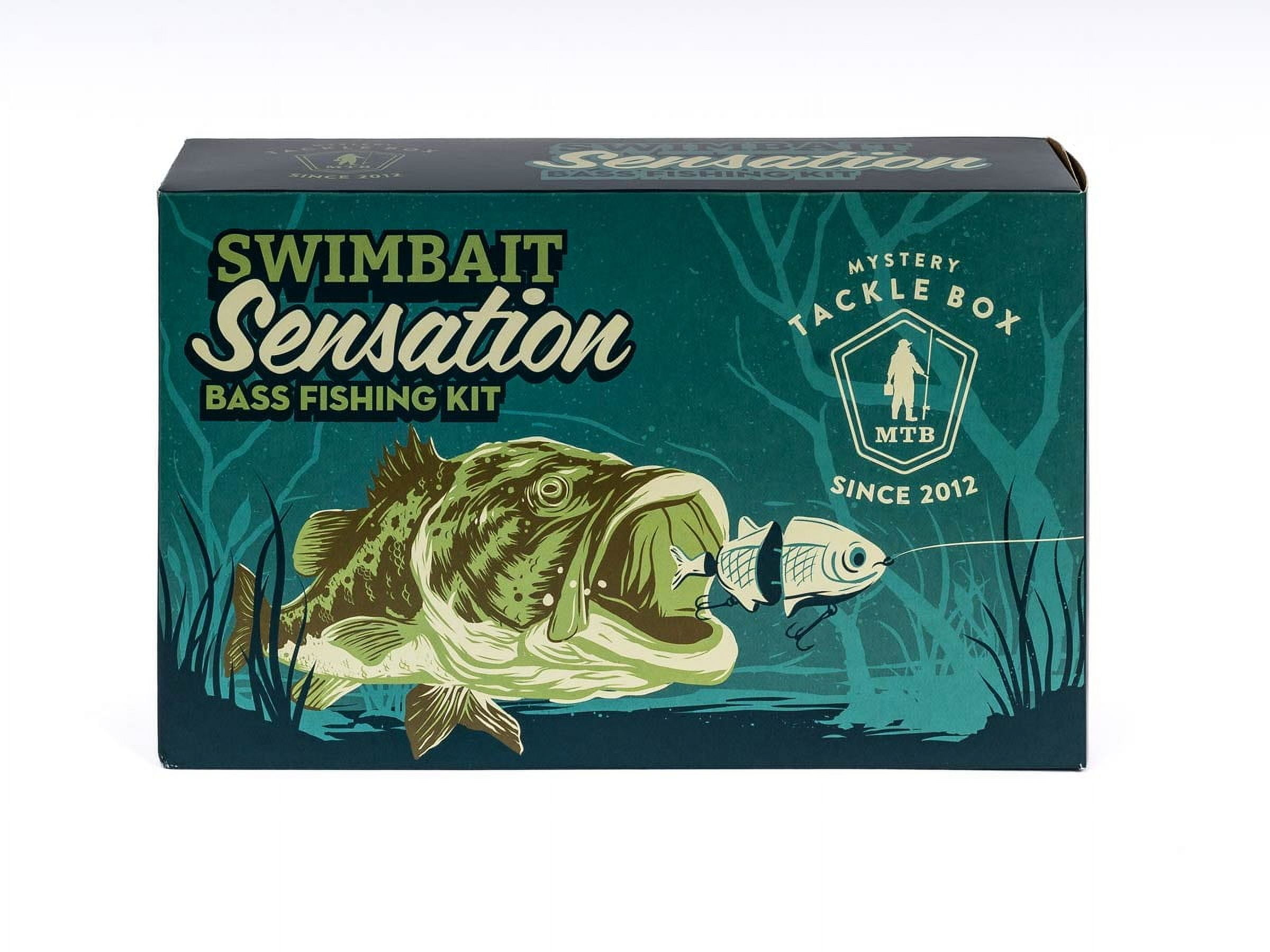 Mystery Tackle Box Swimbait Sensation Bass Fishing Kit - Walmart.com