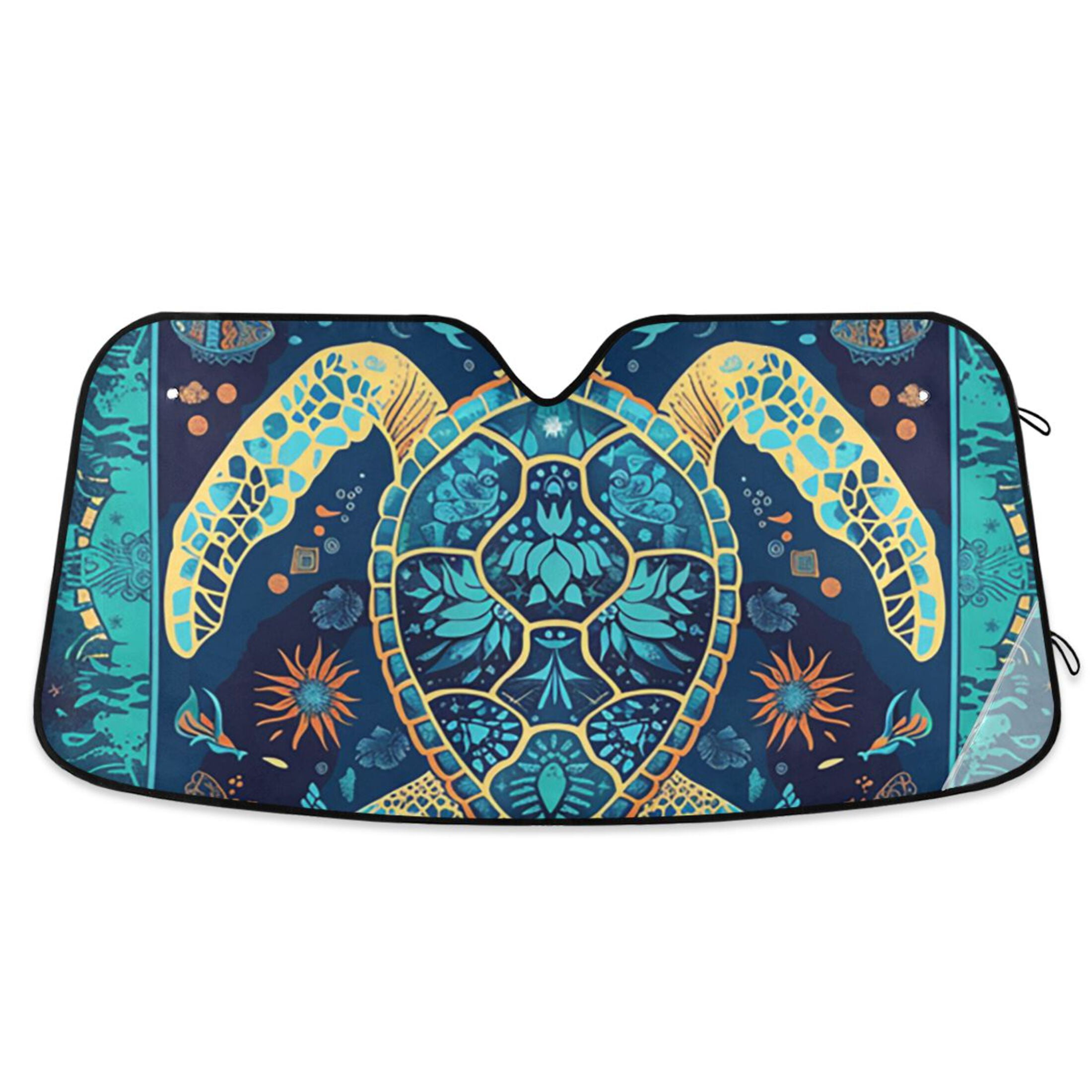 Mystery Turtle Car Windshield Sun Shade Reflector Sunshade Foldable for ...