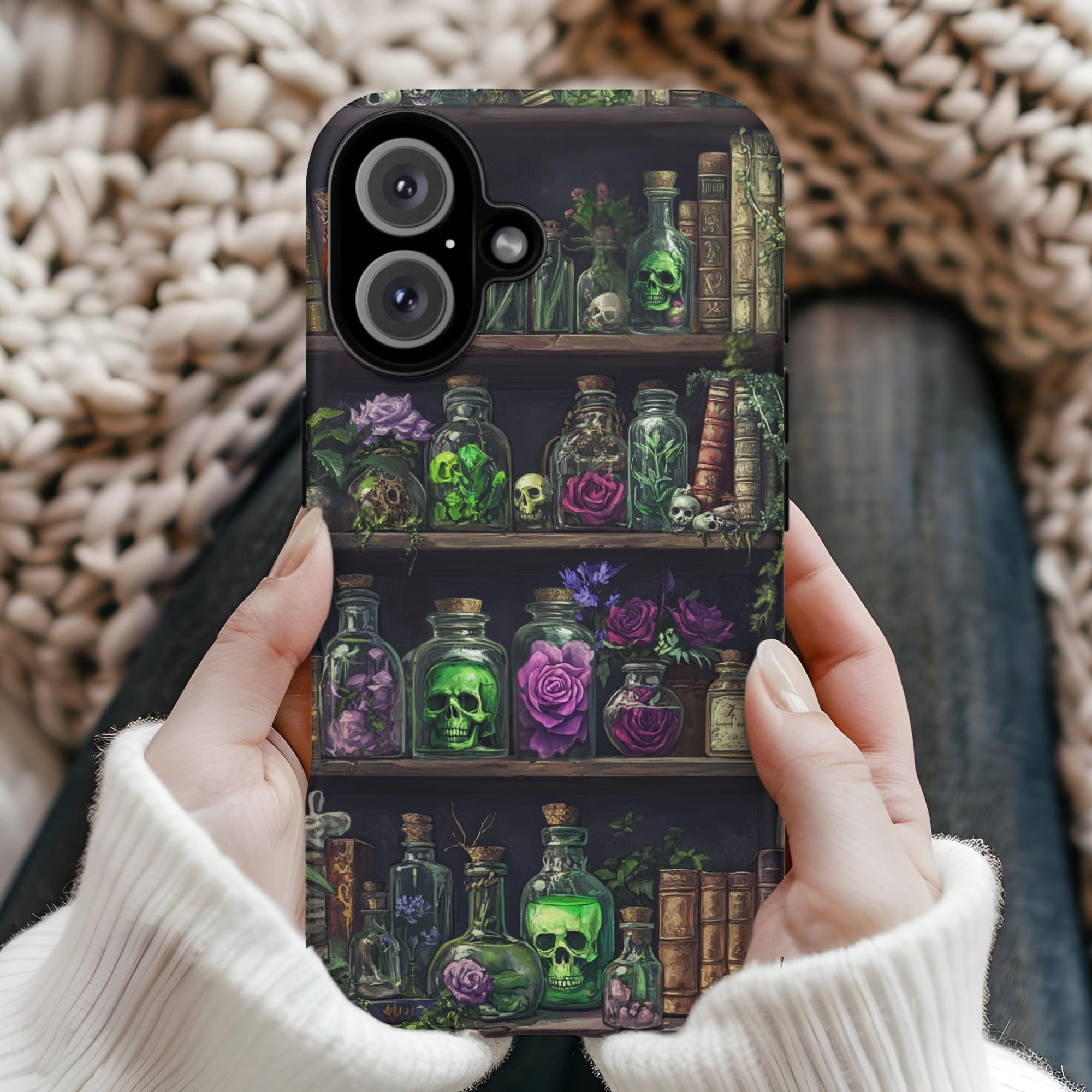 Mystic Apothecary Case, Potion Bottle Gothic Design for iPhone 17 11 12 ...