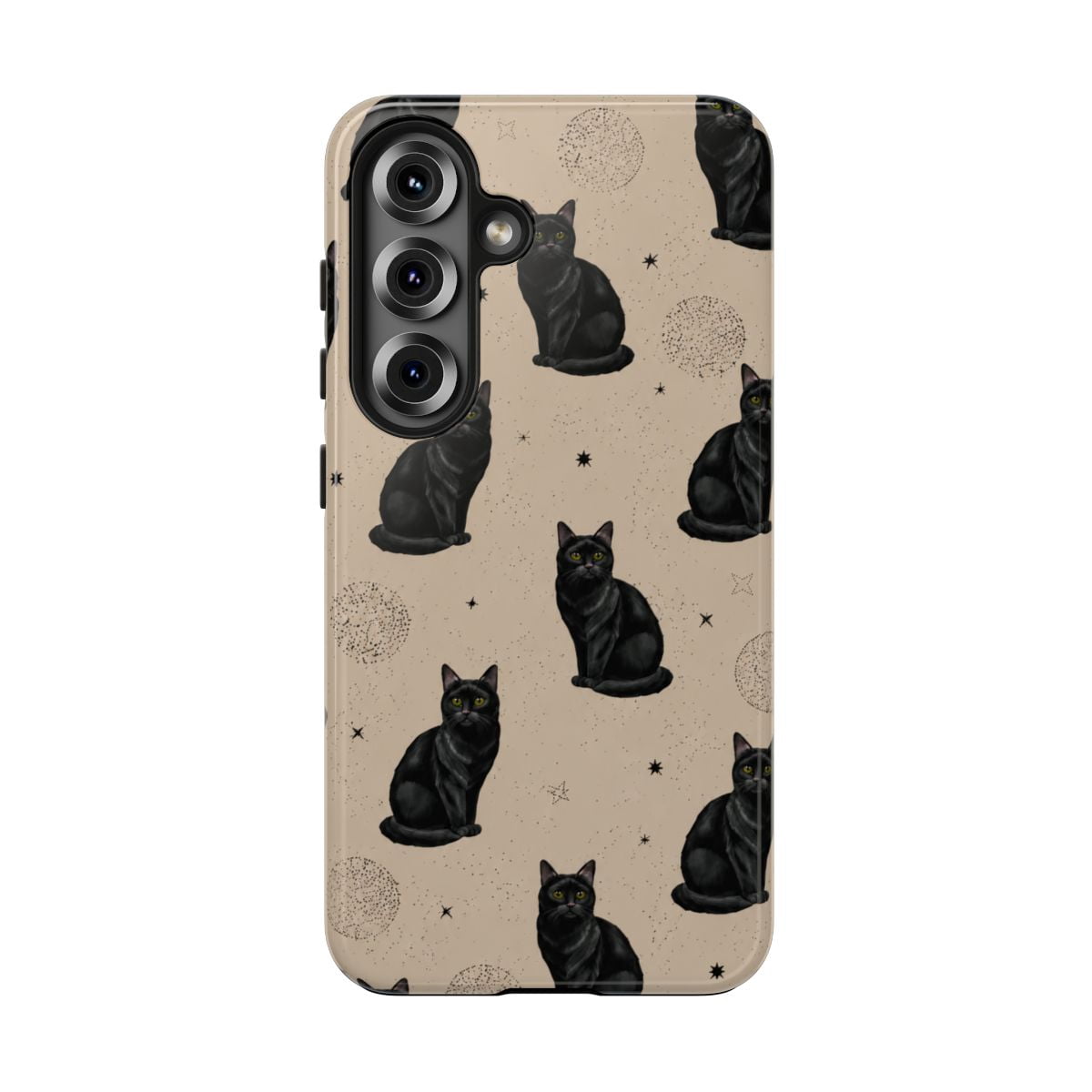 Mystic Black Cat Tough Phone Case, Witchy Animal Art Dual Layer ...