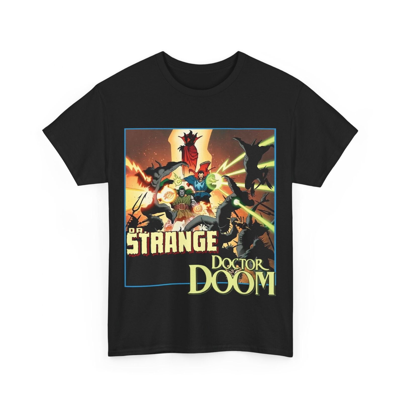 Mystic Energy Battle Shirt – 80s Fantasy Power Comic Style Graphic Tee ...