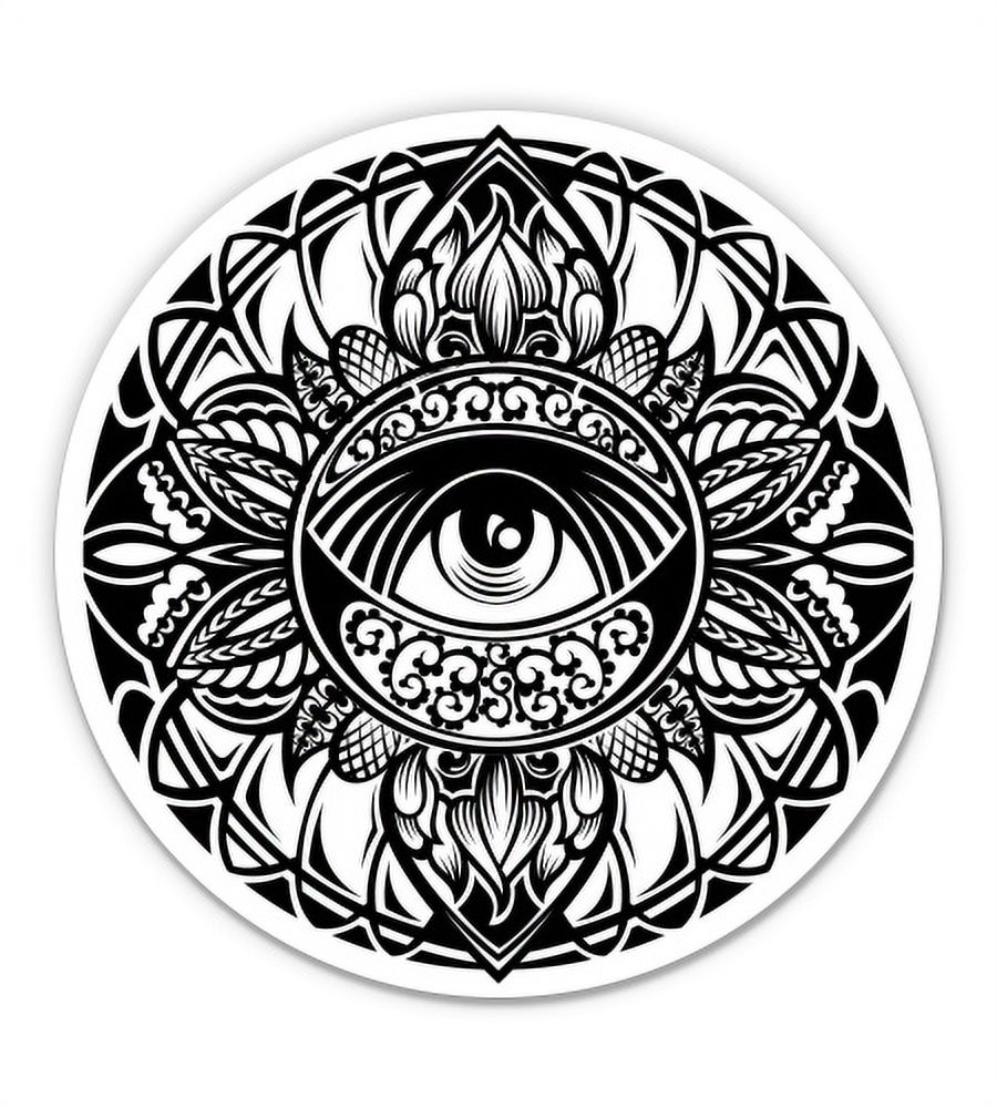 Mystic Eye Magic Tattoo All Seeing - 12" Vinyl Sticker Waterproof Decal ...