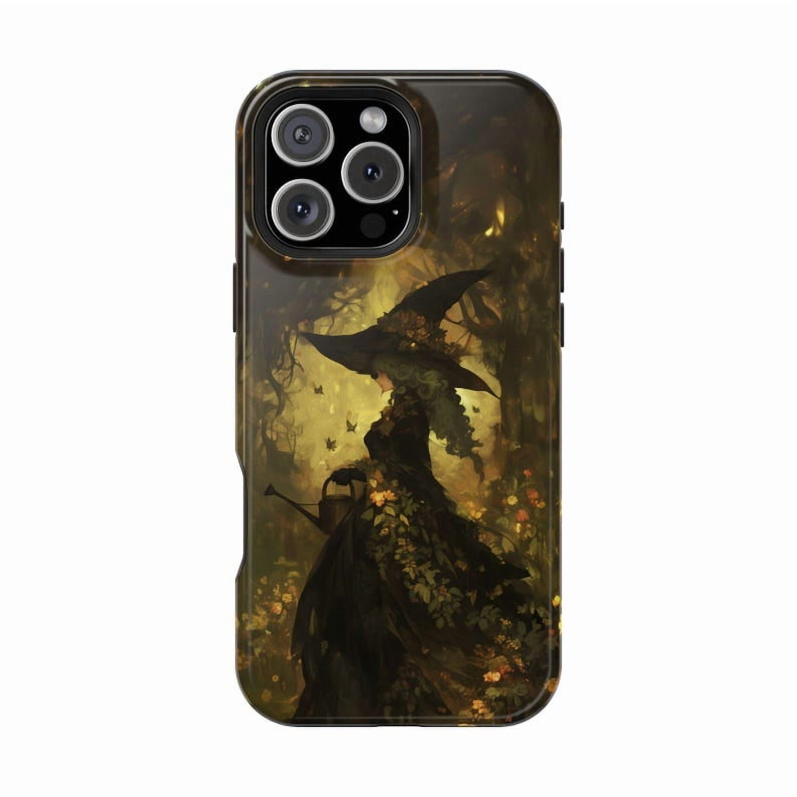 Mystic Forest Witch Earthy Dark Fantasy Vibe Art Case with iPhone 17 to ...