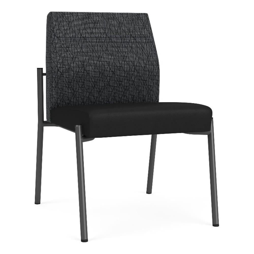 Mystic Reception Armless Guest Chair / Charcoal Steel / Dark Gray ...