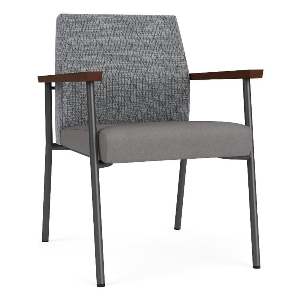 Mystic Reception Waiting Room Guest Chair / Charcoal Steel / Gray ...