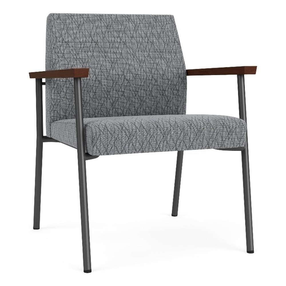 Mystic Reception Waiting Room Oversize Guest Chair / Charcoal Steel ...