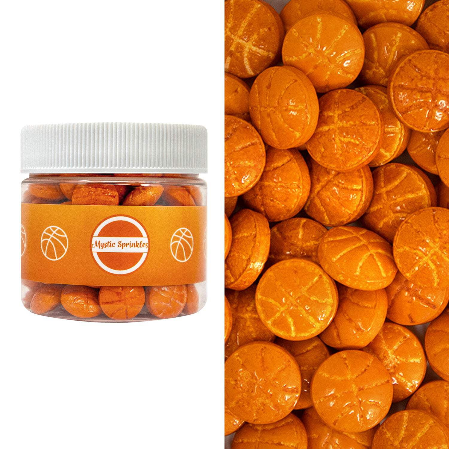 Mystic Sprinkles Candy Shapes Basketballs 2oz - Walmart.com