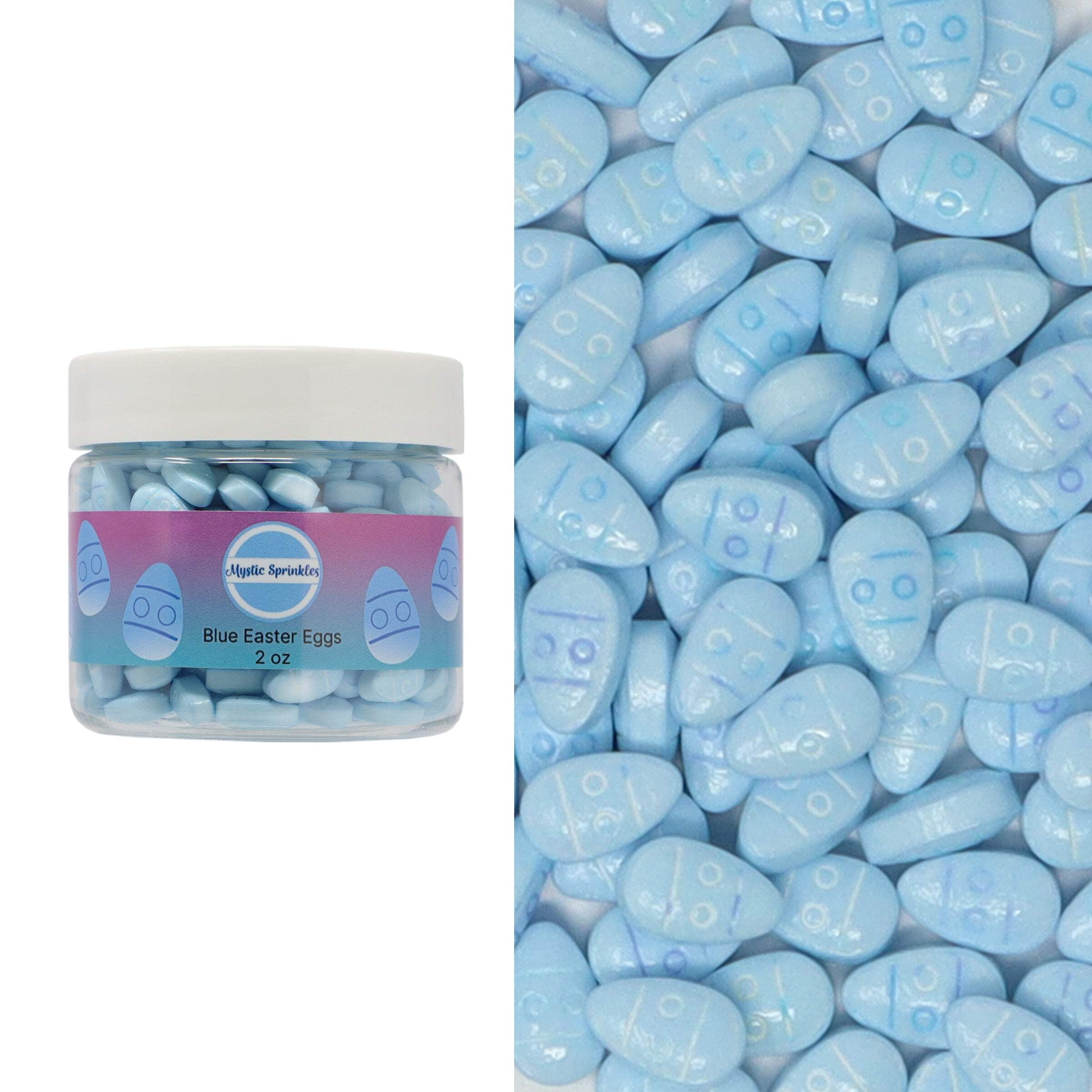 Mystic Sprinkles Candy Shapes Blue Easter Eggs 2oz - Walmart.com