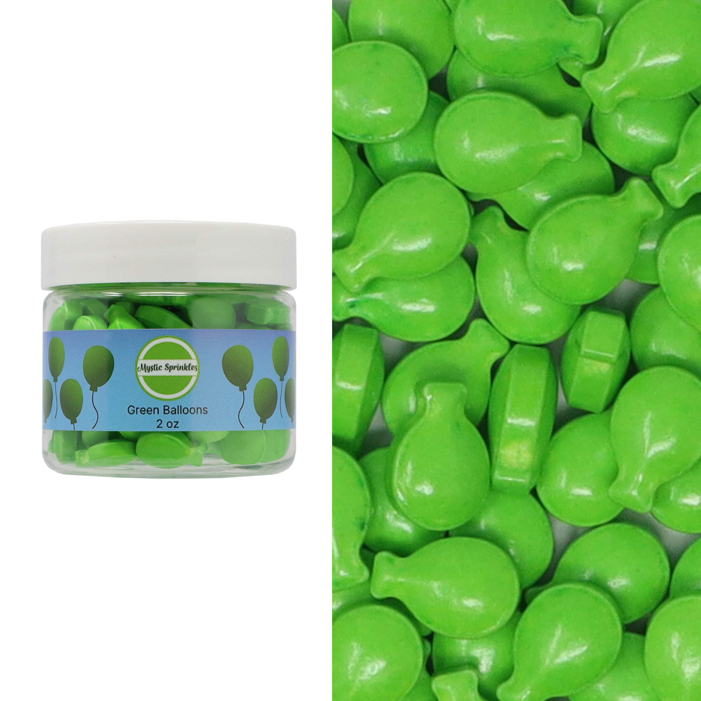 Mystic Sprinkles Candy Shapes Green Balloons 2oz - Walmart.com